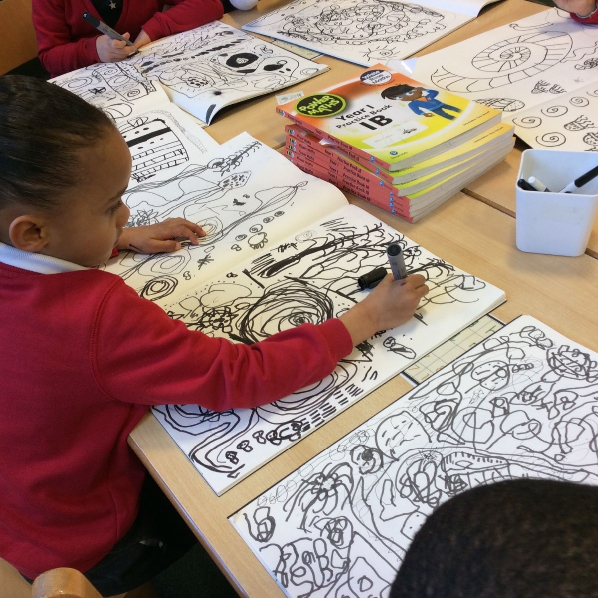 Dunkirk Primary and Nursery School - Year 1 using sketchbooks